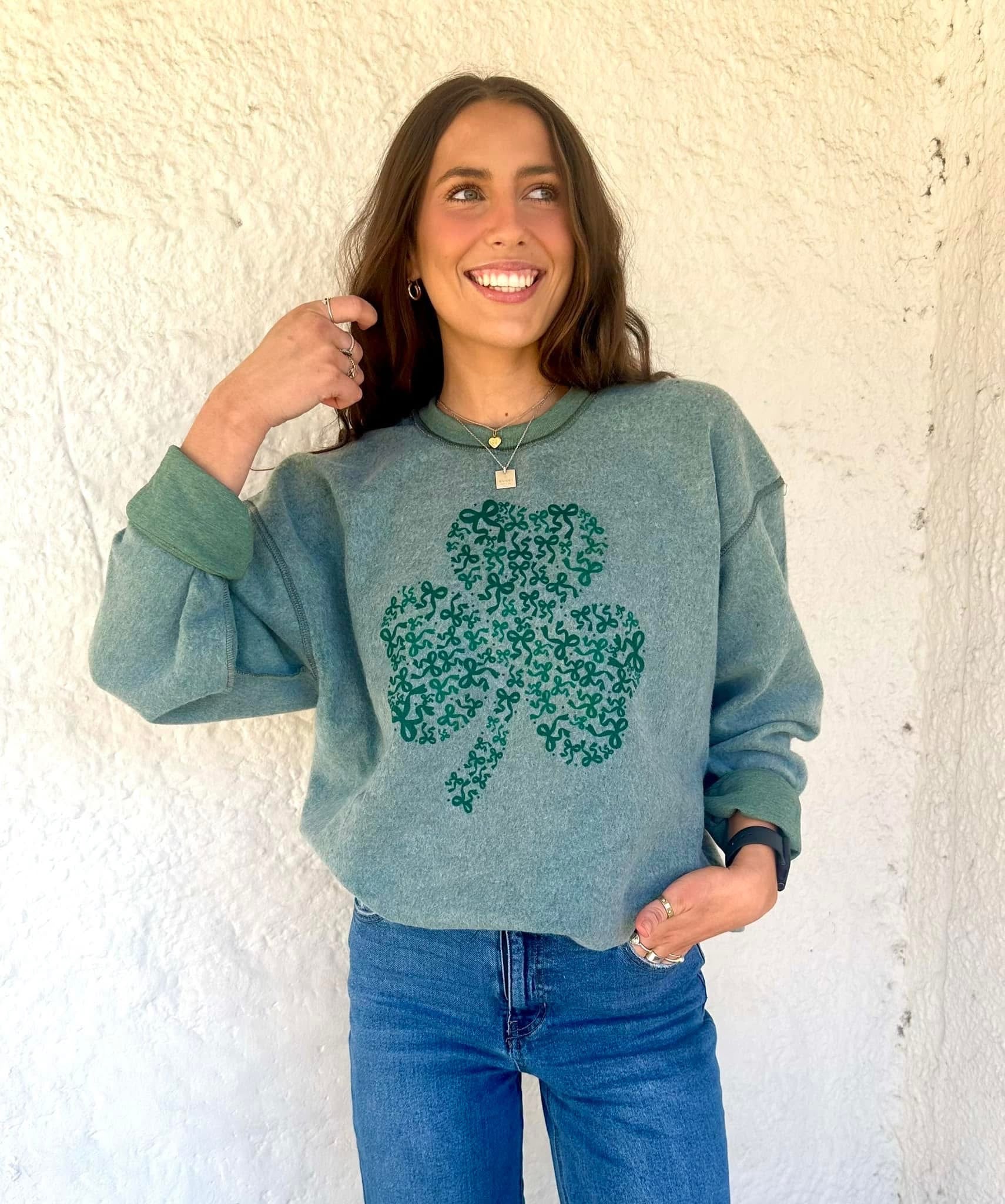Lucky Themed Inside Out Sweatshirts – Gene + Jane Clothing